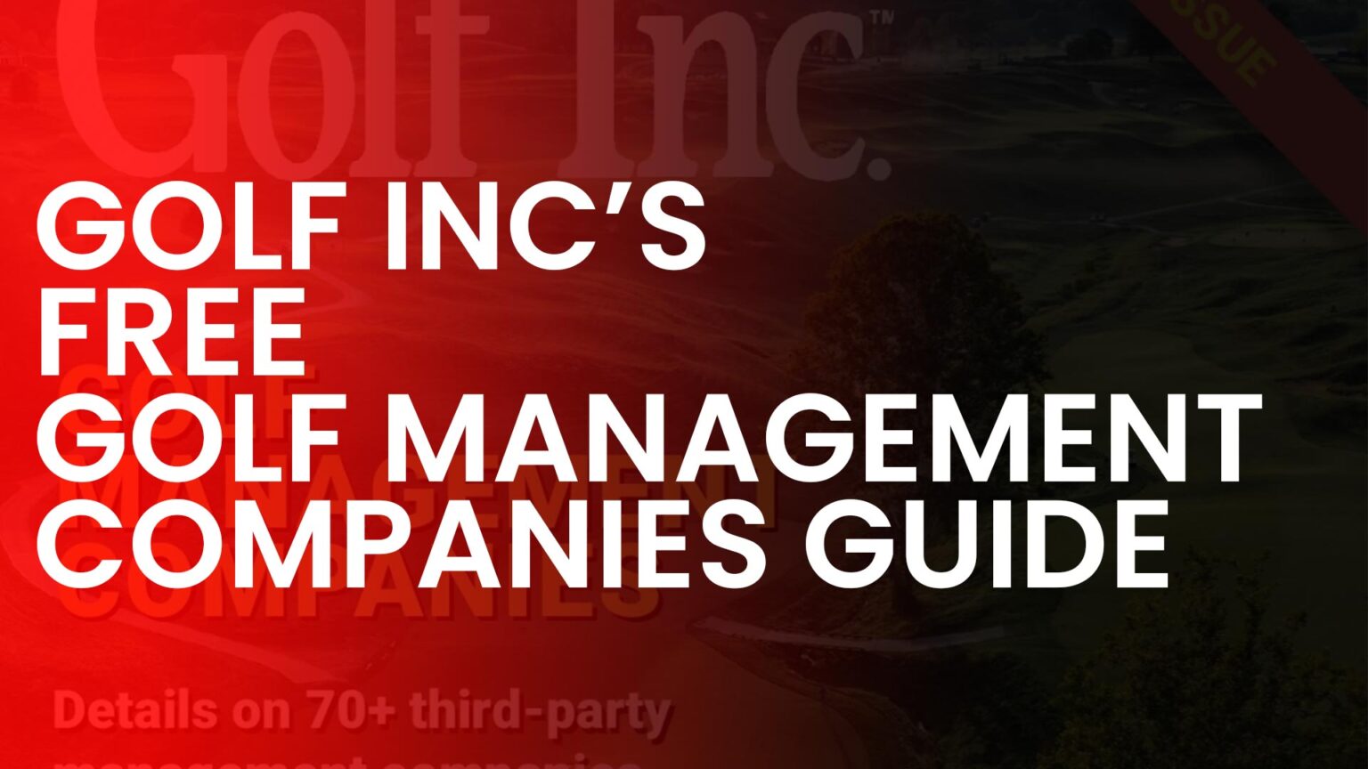 Golf Inc - Free Golf Management Companies Guide | GreatLIFE Golf Management